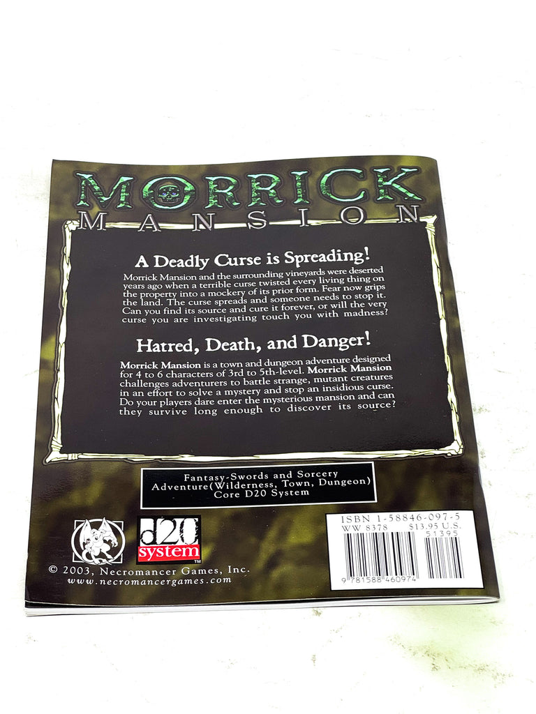 D20 SYSTEM - MORRICK MANSION. VFN+ CONDITION. – The Unreality Store