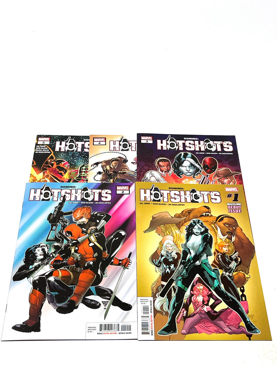 DOMINO - HOT SHOTS #1-5. COMPLETE SET! – The Unreality Store
