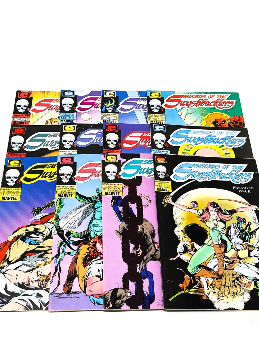 SWORDS OF THE SWASHBUCKLERS #1-12. COMPLETE SET! – The Unreality Store