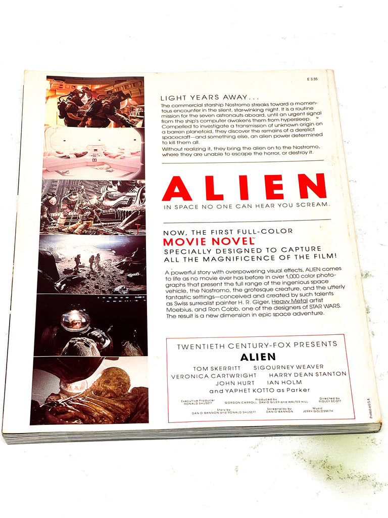 ALIEN - MOVIE NOVEL. FN+ CONDITION. – The Unreality Store