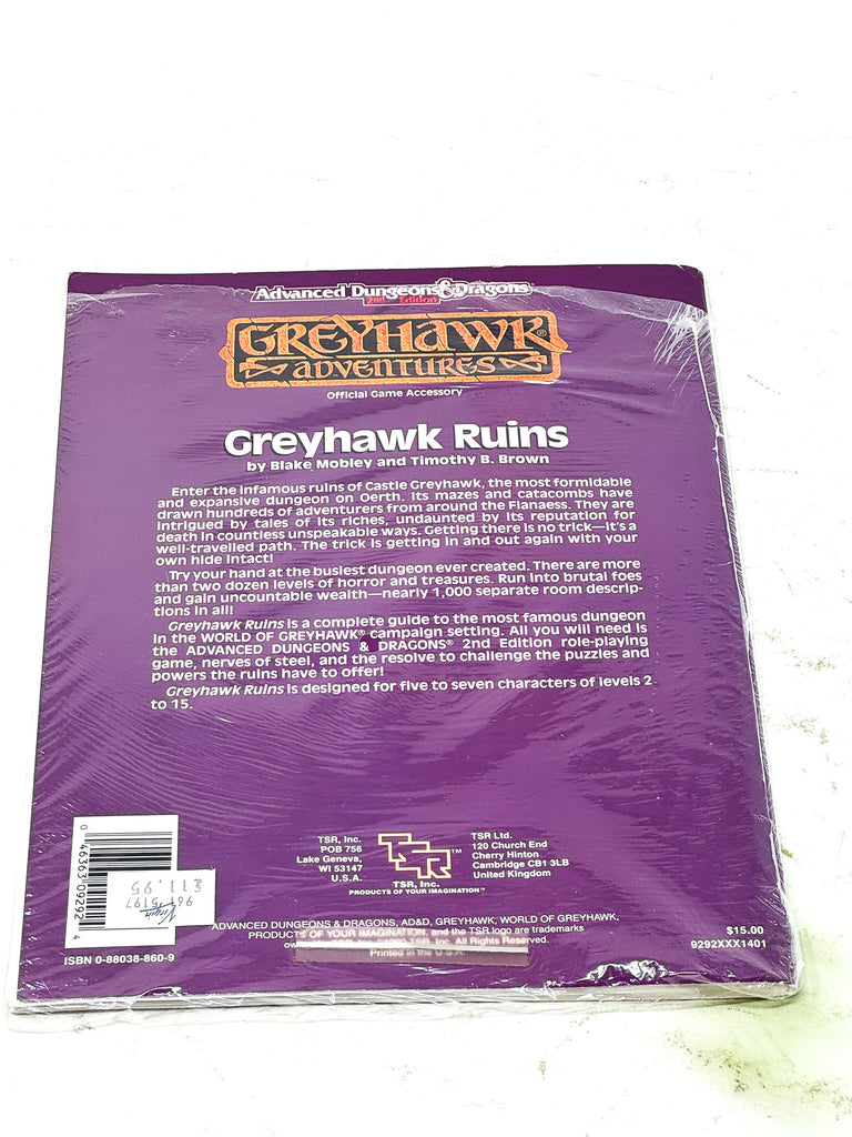 AD&D 2ND ED. WGR1 - GREYHAWK RUINS. VFN+ CONDITION. – The Unreality Store