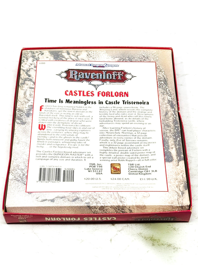 AD&D RAVENLOFT - CASTLES FORLORN BOXED SET. FN+ CONDITION. – The ...