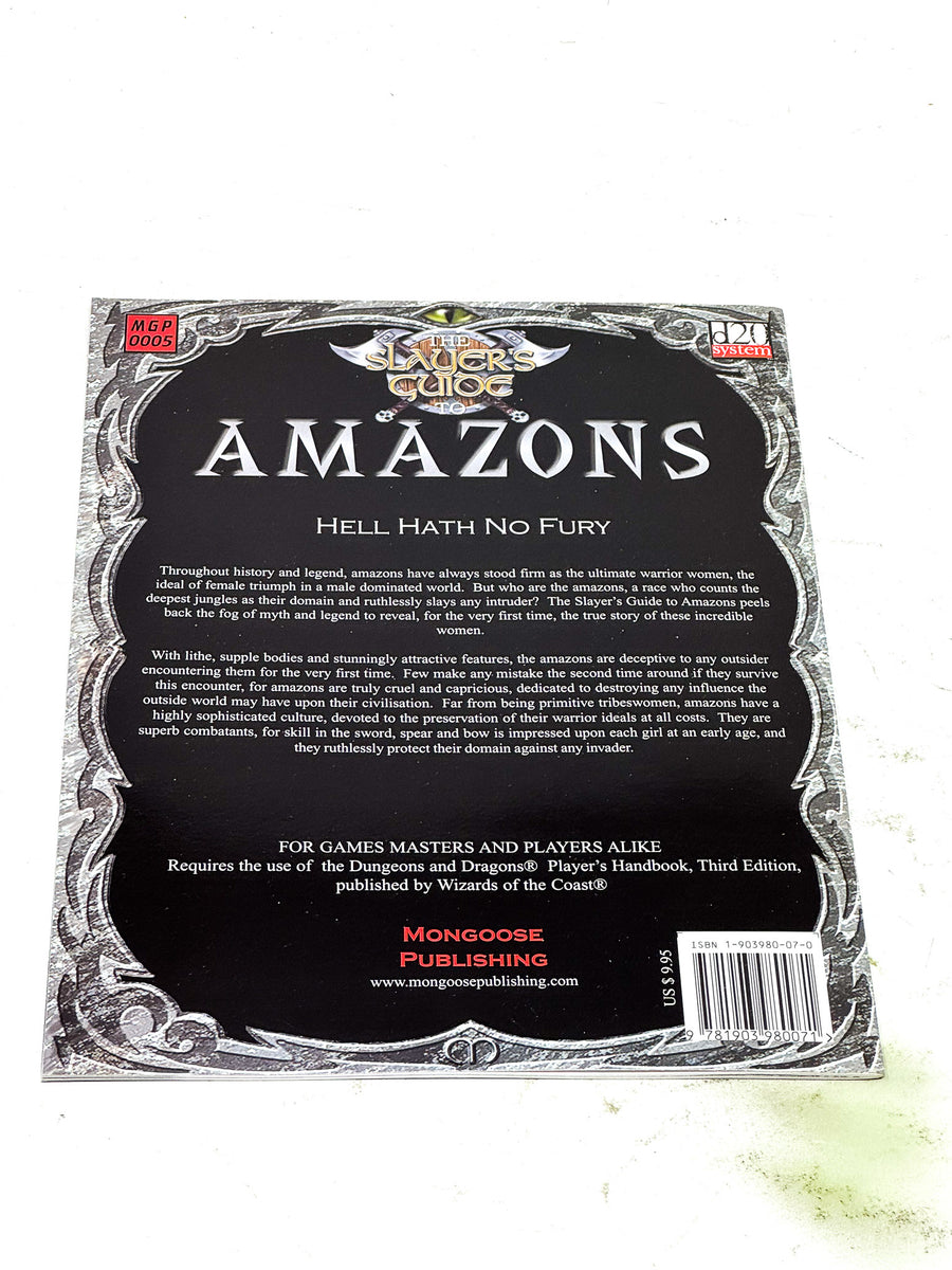 D20 SYSTEM - SLAYERS GUIDE TO AMAZONS. VFN+ CONDITION. – The Unreality ...