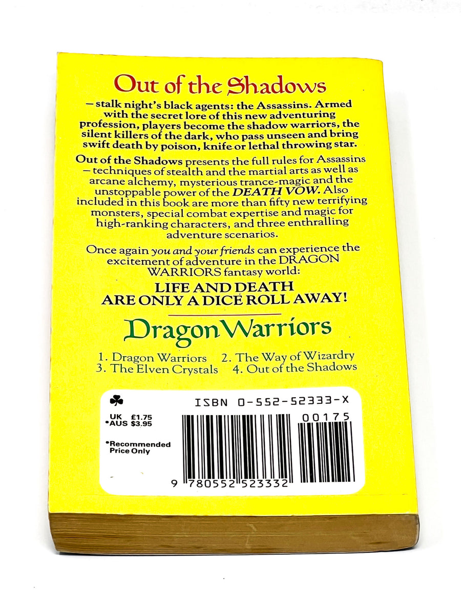 DRAGON WARRIORS RPG BOOK 4- OUT OF THE SHADOWS. VFN- CONDITION. – The ...